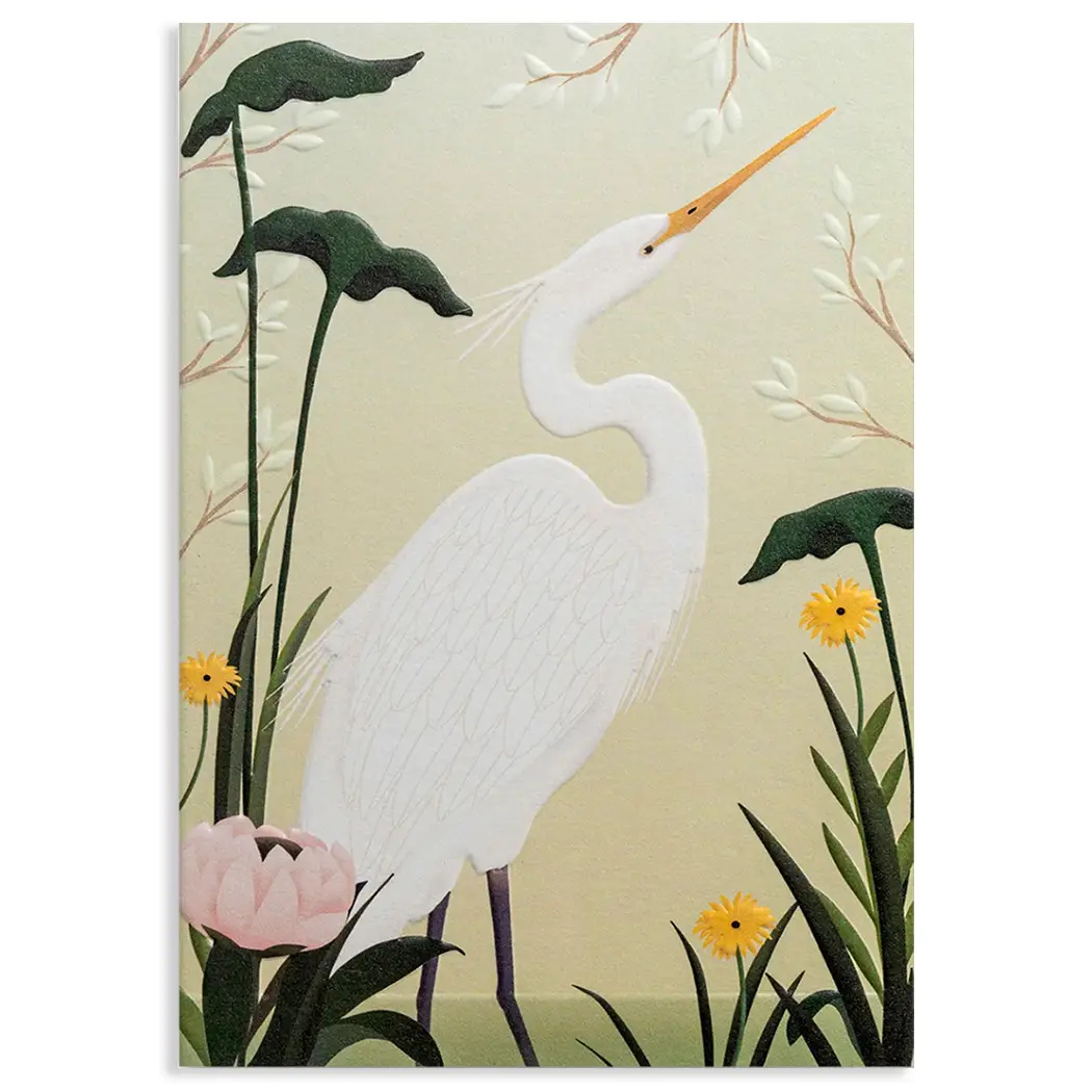 Calypso Cards Heron Greeting Card - British Isles