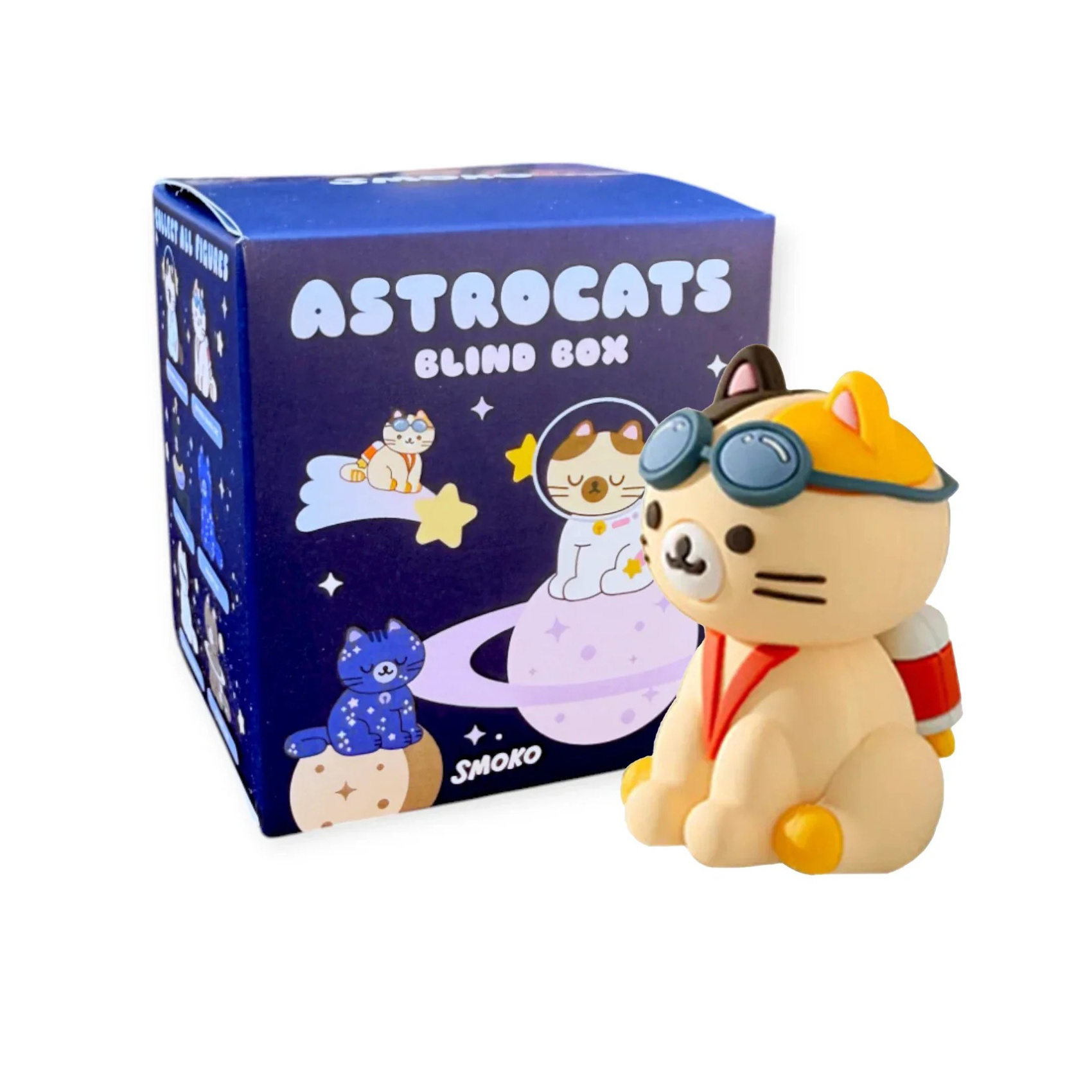 Smoko Astro Cats Figure Blind Box - British Isles