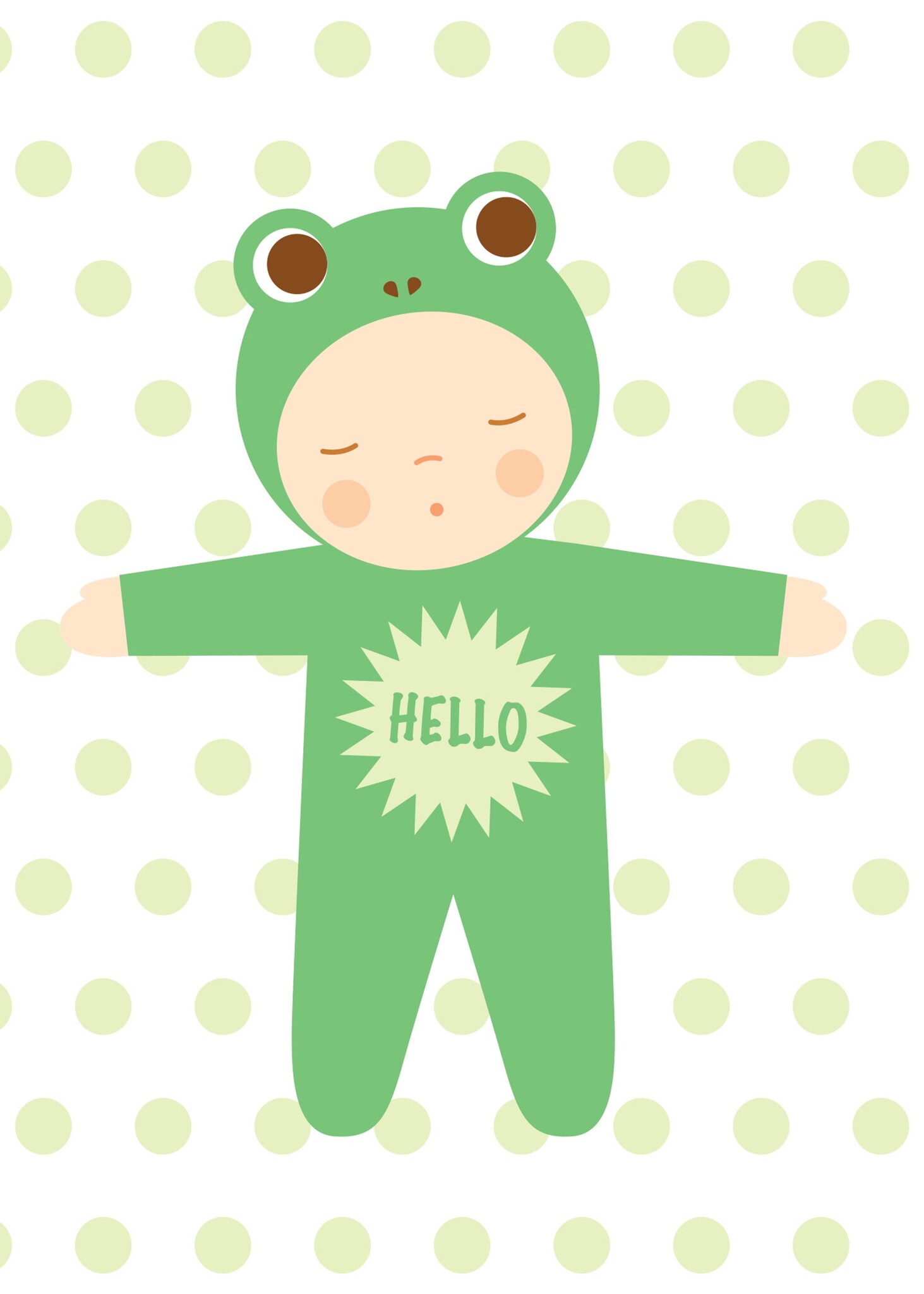 Nelson Line Hello Baby New Baby Card - British Isles