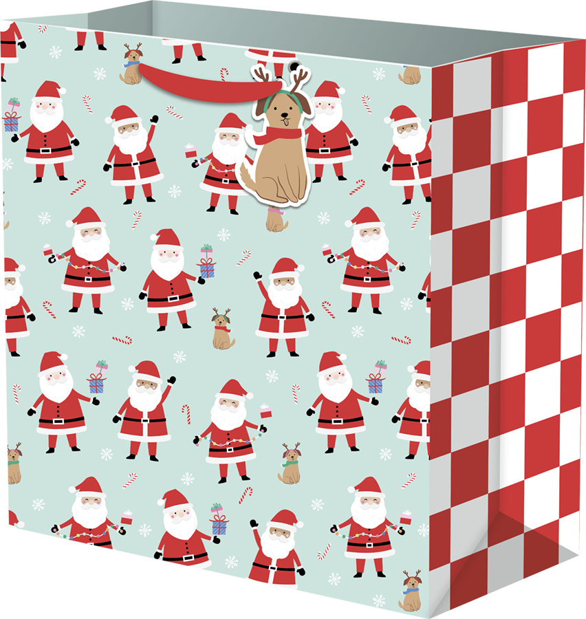Gift Wrap Company Merry Vibes Santa Jumbo Gift Bag - British Isles