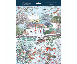 Caltime Winter Scene Large Advent Calendar - British Isles