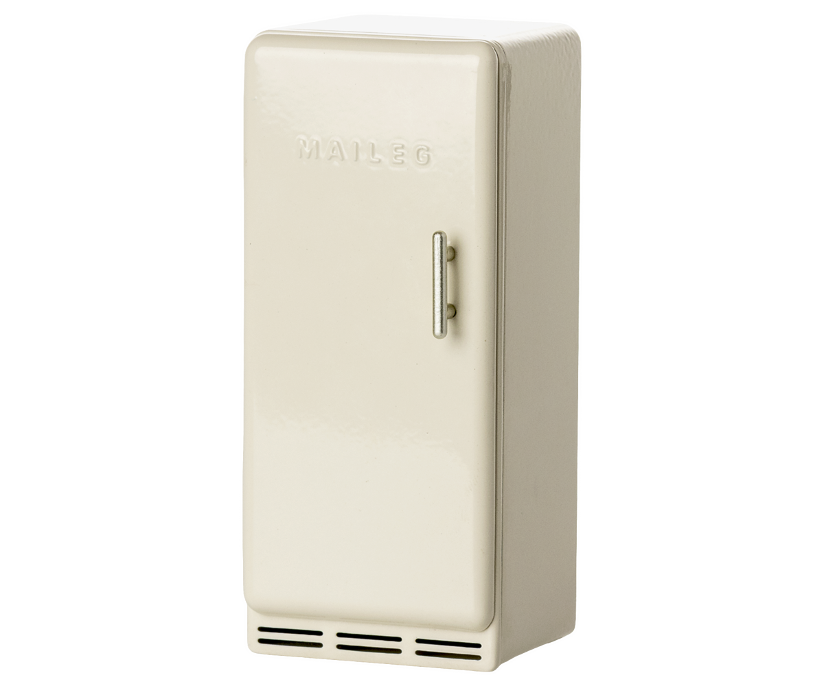 Maileg Metal Fridge, Mouse - Off White - British Isles