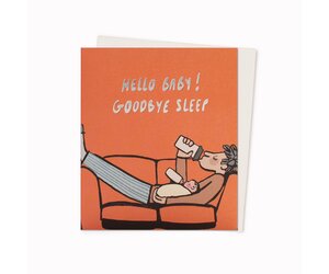 U Studio Goodbye Sleep New Baby Card - British Isles