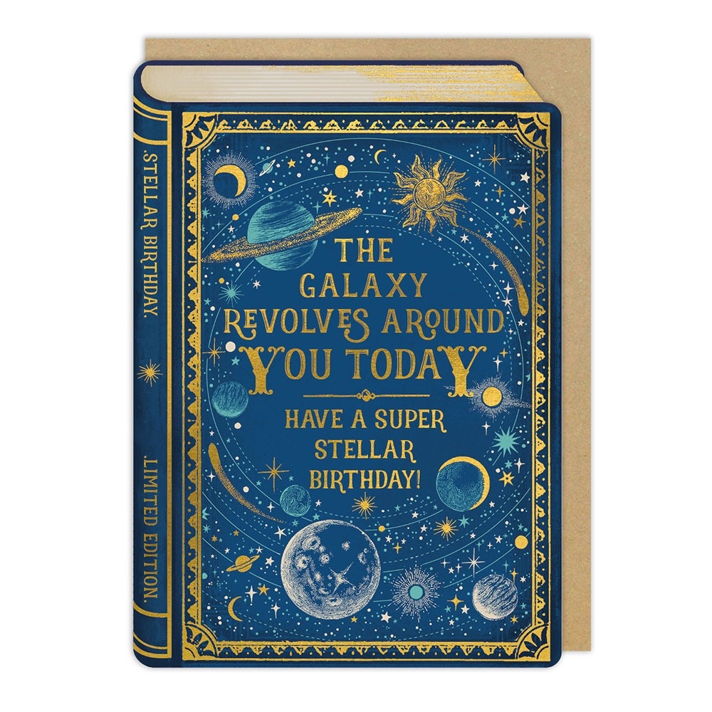 Art File Stellar Birthday Card - British Isles