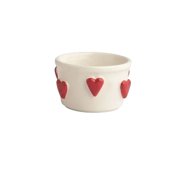 Mud Pie Valentine's Tidbit Bowl (Red Hearts) - British Isles