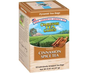 Charleston Tea Garden Cinnamon Spice Black Tea Pyramid Bags 12s ...
