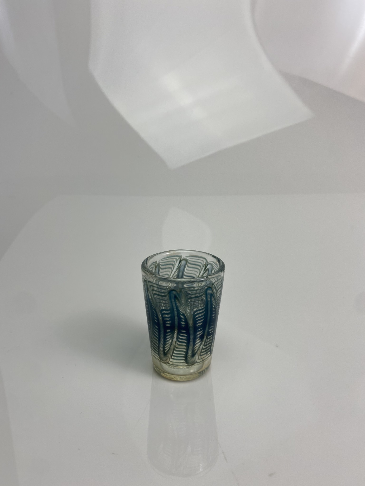 Ed Wolfe ED WOLFE Wrap and Rake Shot Glass- Blue - Purple Haze