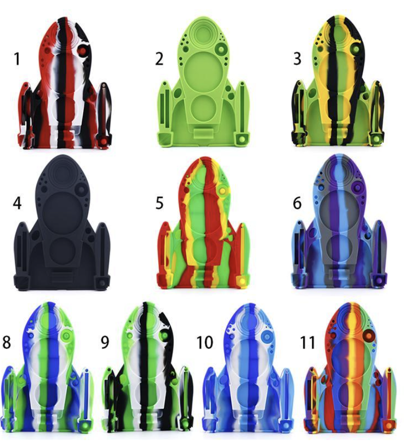 Central Select Silicone Rocket Ship Dab Mat - Purple Haze