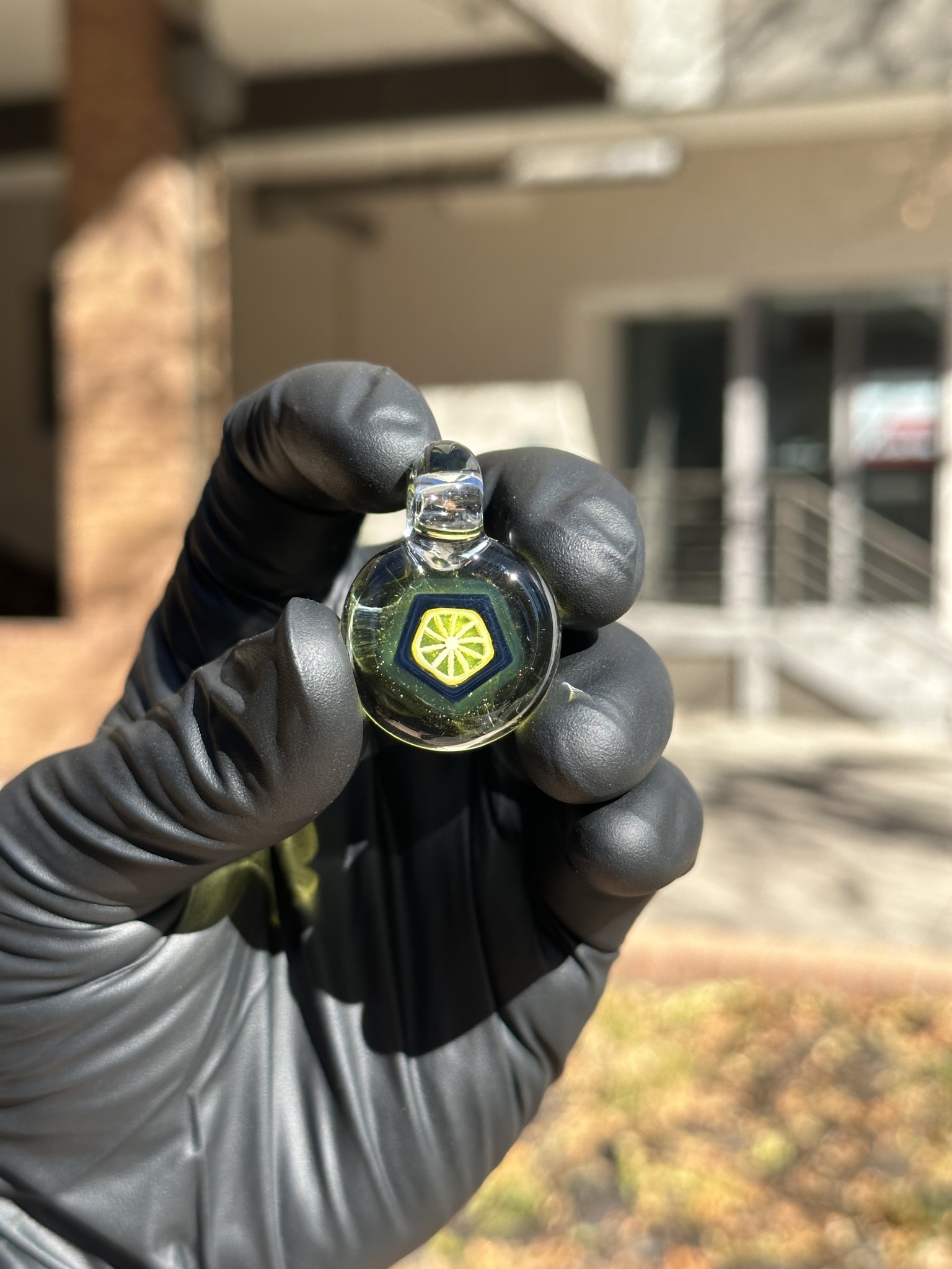 Sam Lyons Mini Kuhns Collab Slice Pendant - Purple Haze