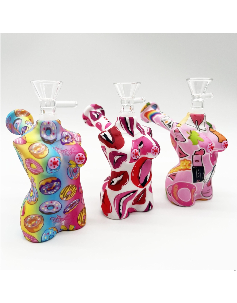 Silicone Female Torso Pattern - Purple Haze
