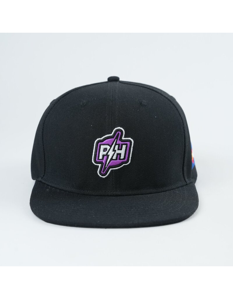PH Flat Brim Hat - Black - Purple Haze
