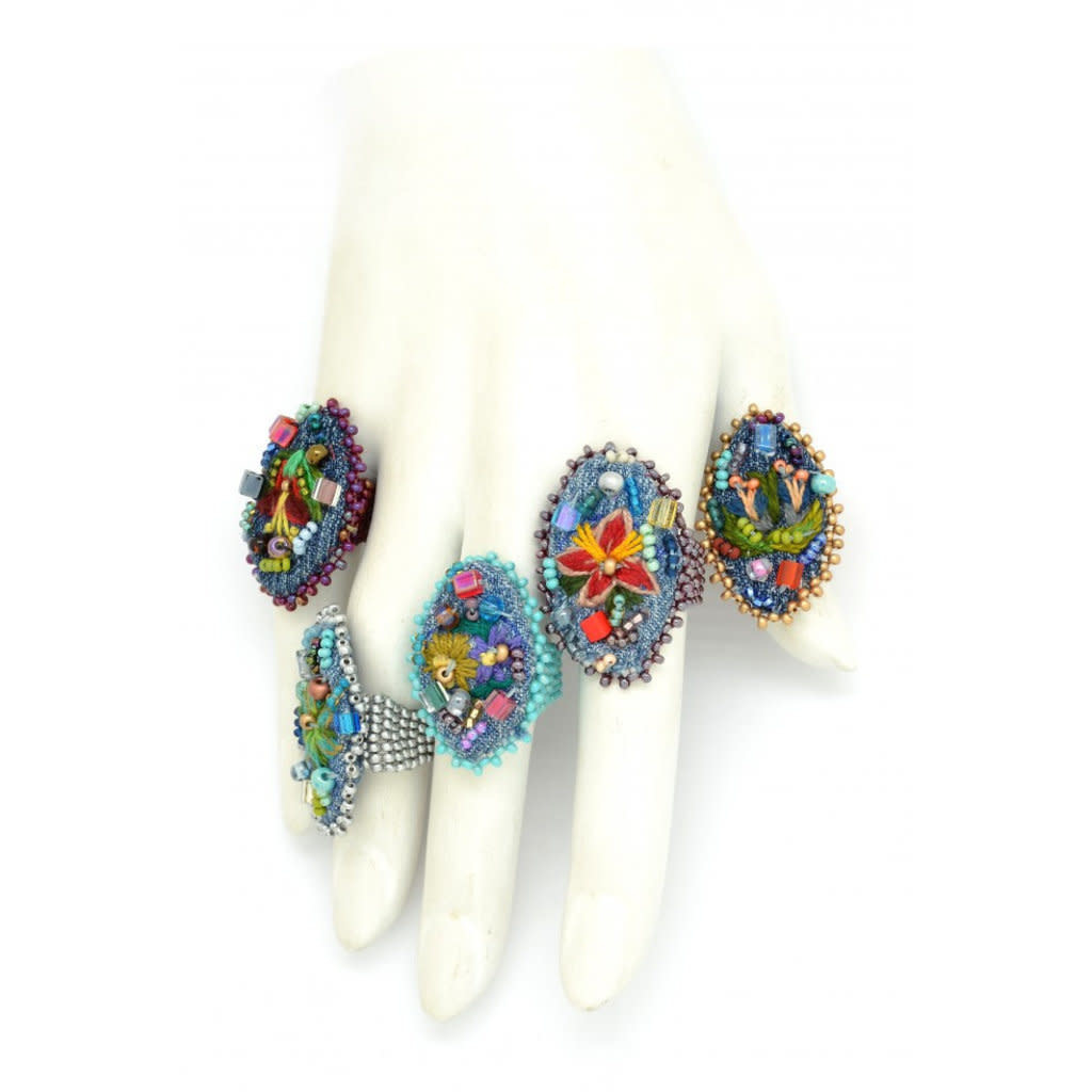 Frida Embroidered Ring - Trade Roots