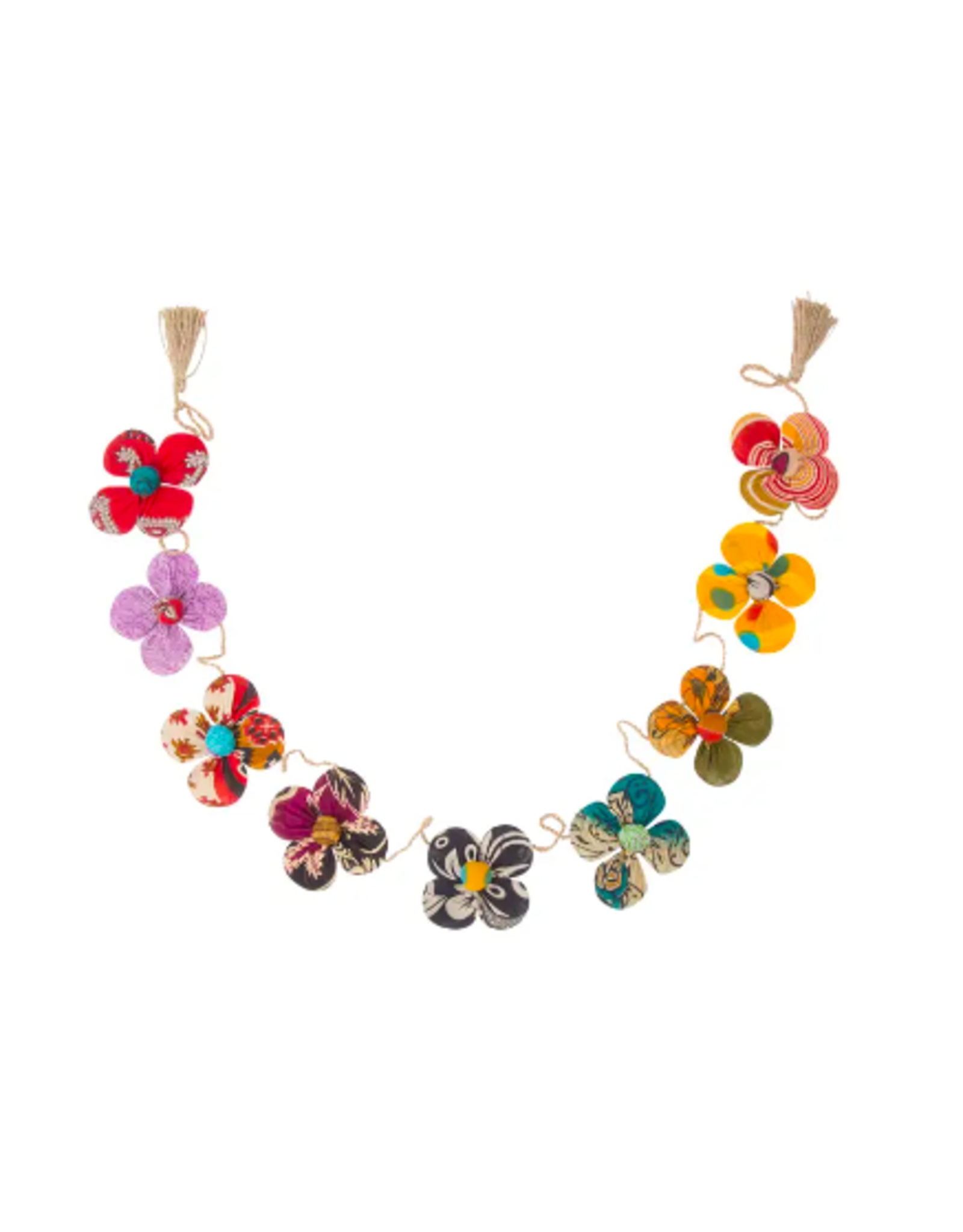 Recycled Sari Flower Garland - Trade Roots