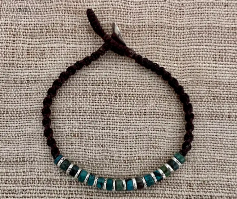 All in a Row Turquoise Bracelet - Trade Roots