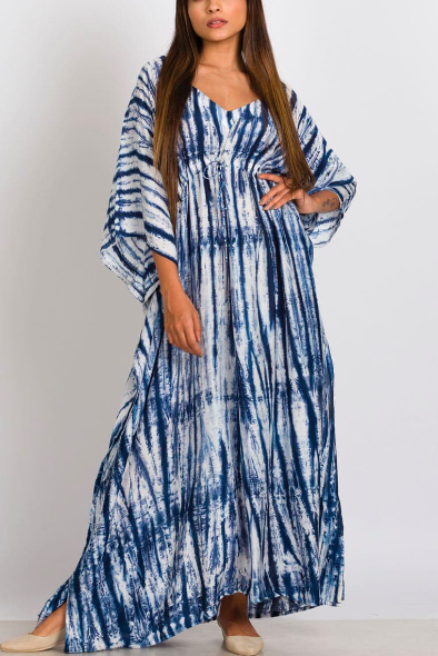 Shibori Caftan - Trade Roots