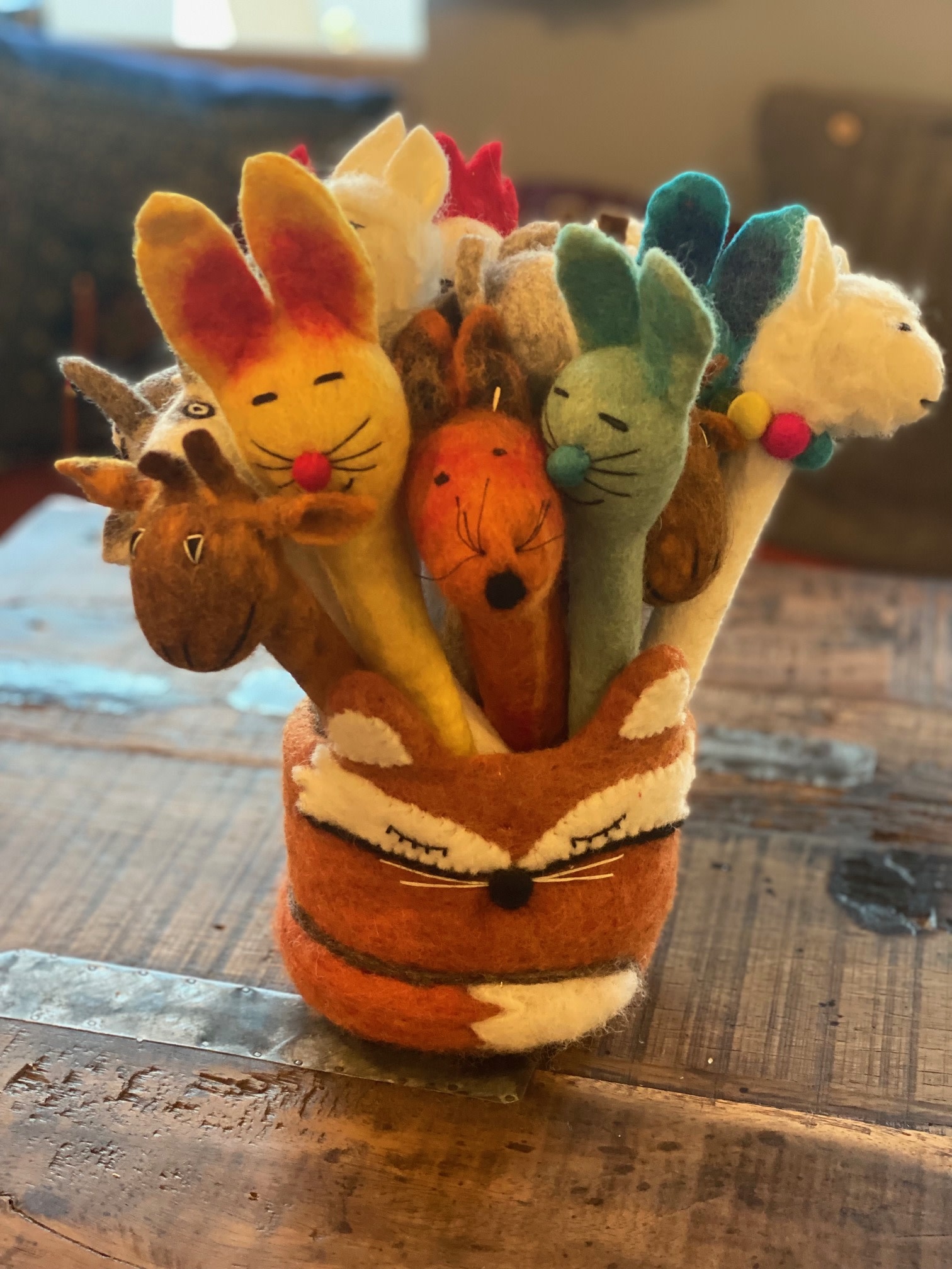 Felt Animal Pencil Topper, - Trade Roots