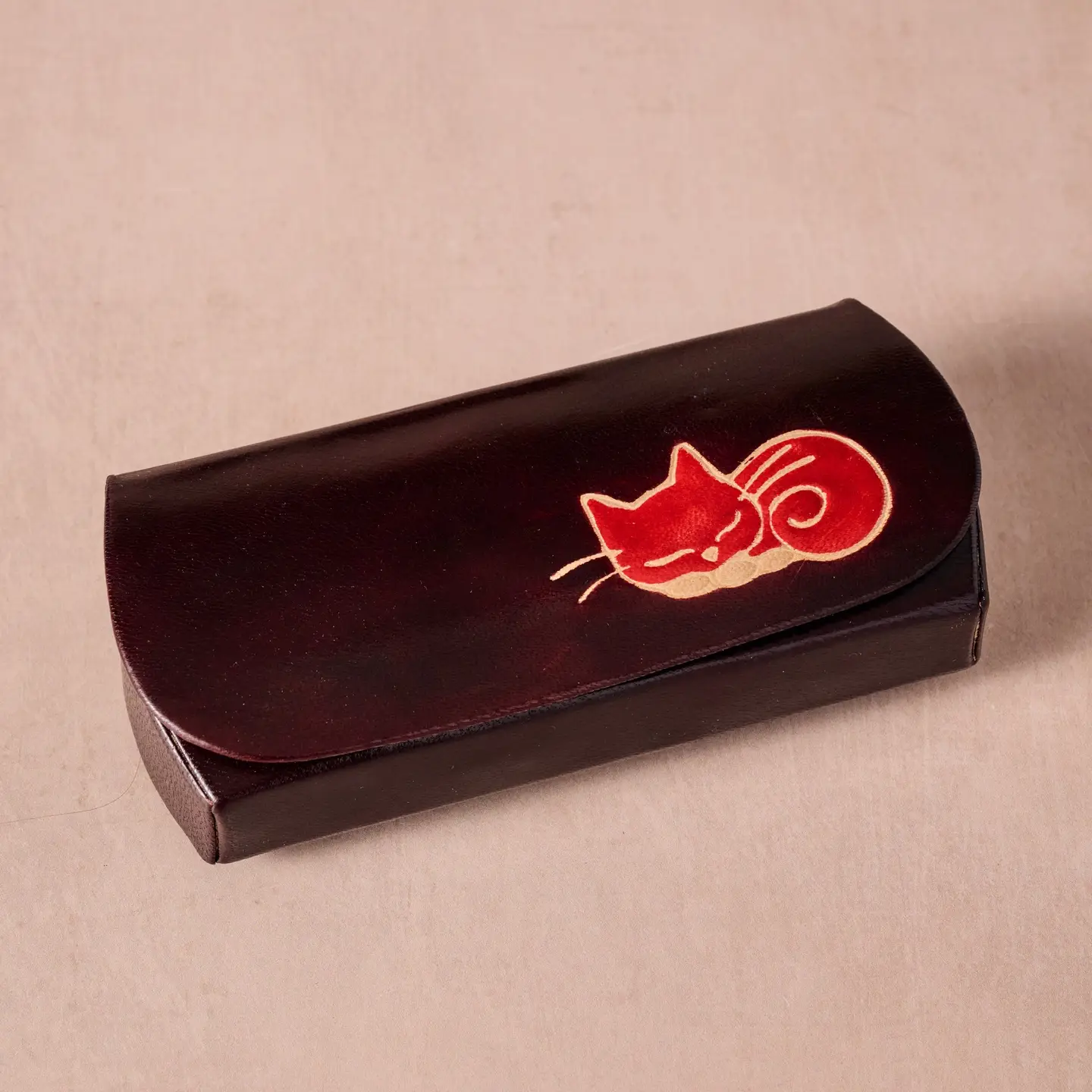 Kittee Leather Eyeglass Case - Trade Roots