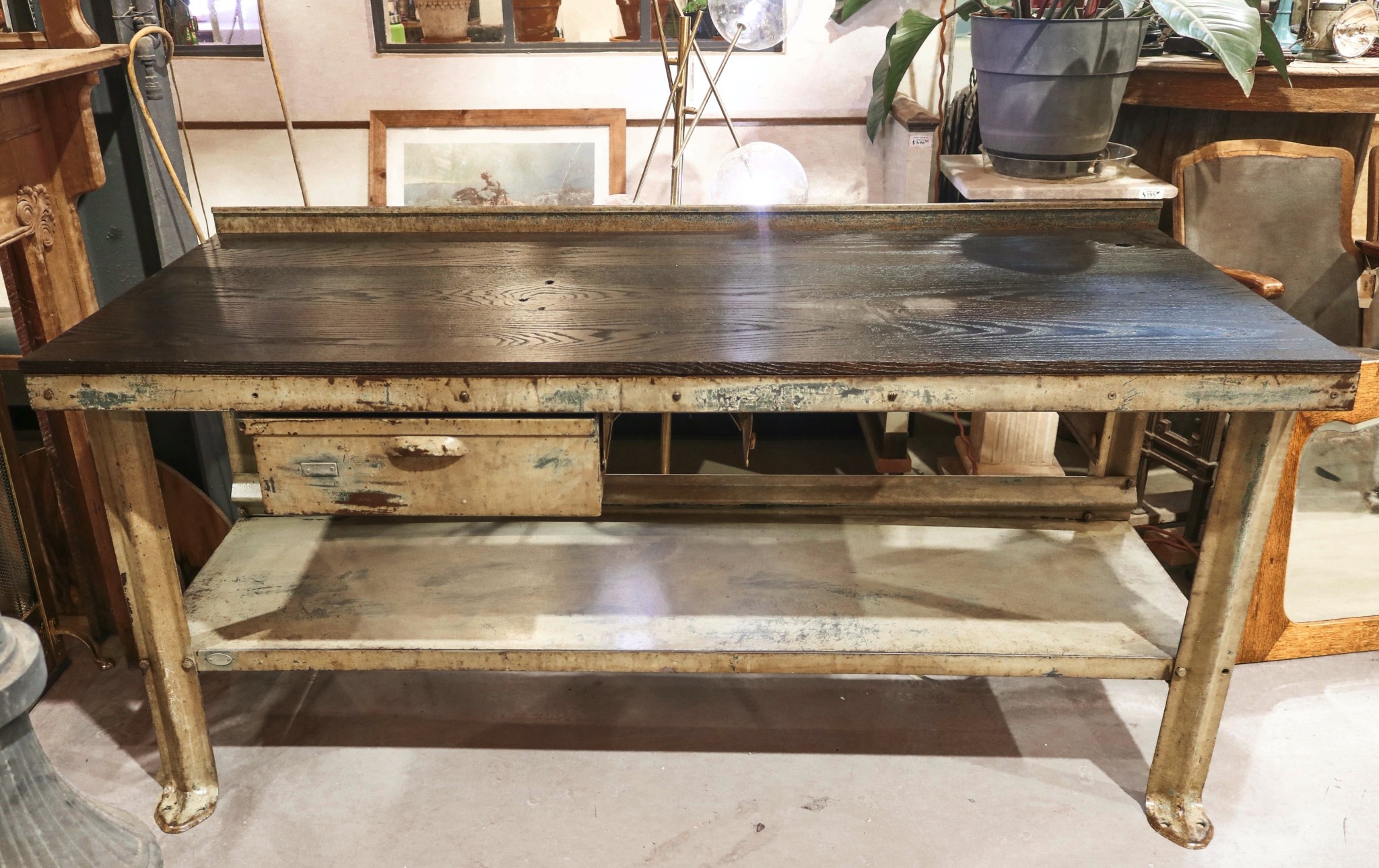 Industrial Hardwood Table - Dead People's Stuff "Architectural Antiques ...