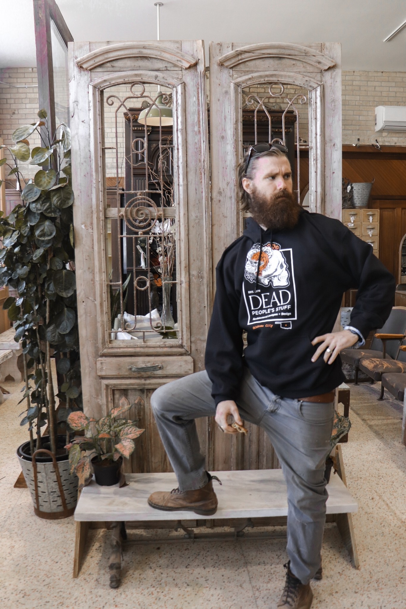 Dead People's Stuff Hoodie Black - Dead People's Stuff "Architectural ...