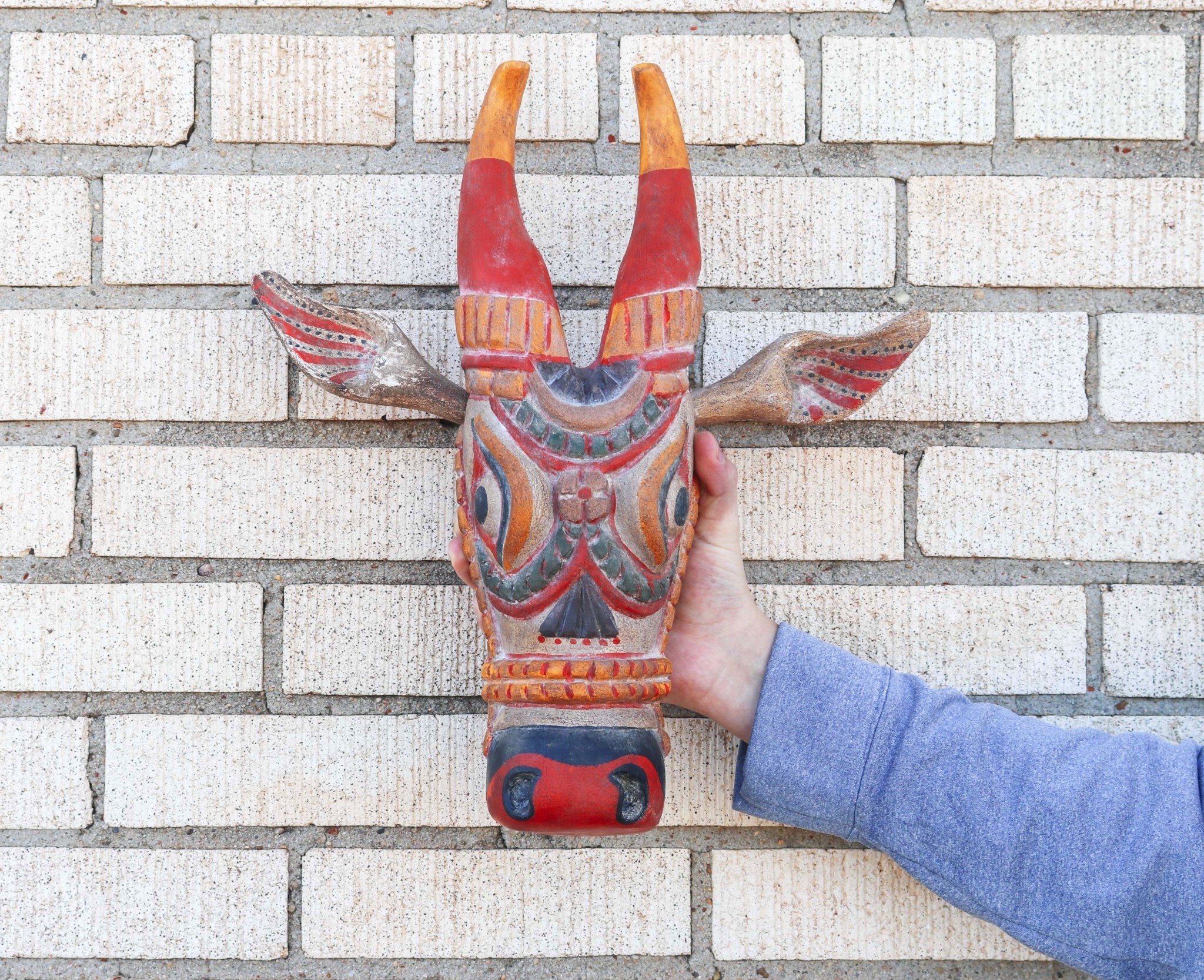 Vintage Wood Cow Head small - Dead People's Stuff "Architectural ...