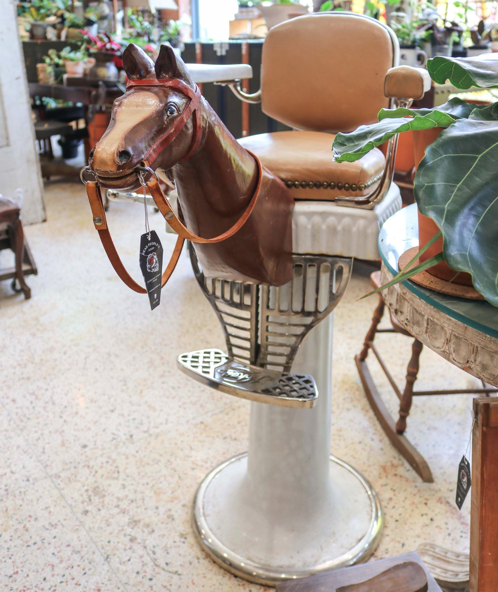 Child's Barber Chair with Pony - Dead People's Stuff "Architectural ...