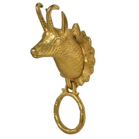 Brass Billy Goat Door Knocker from India - Dead People's Stuff ...