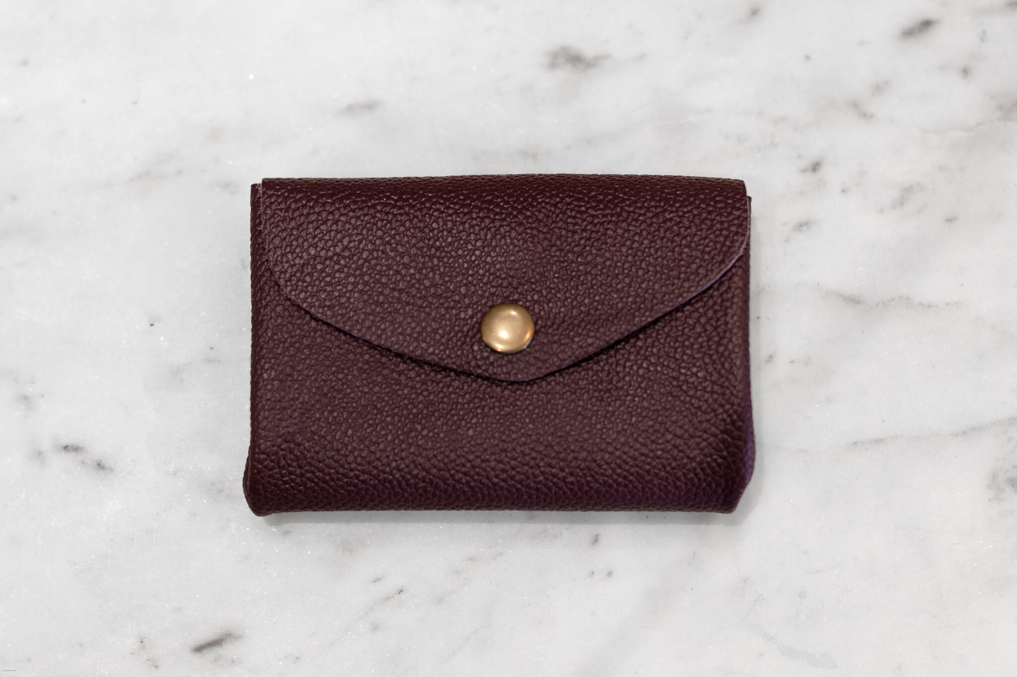 Maroon - Leather Coin Purse by Marshé - Dead People's Stuff ...