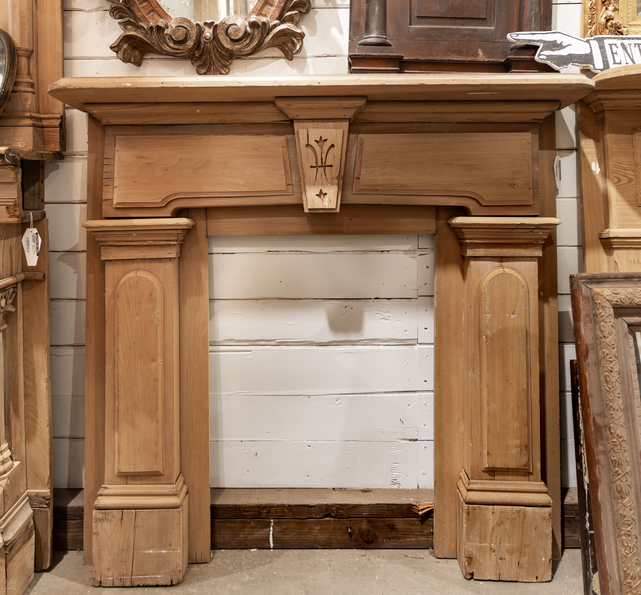 White Wood Mantel - Dead People's Stuff "Architectural Antiques + Design"