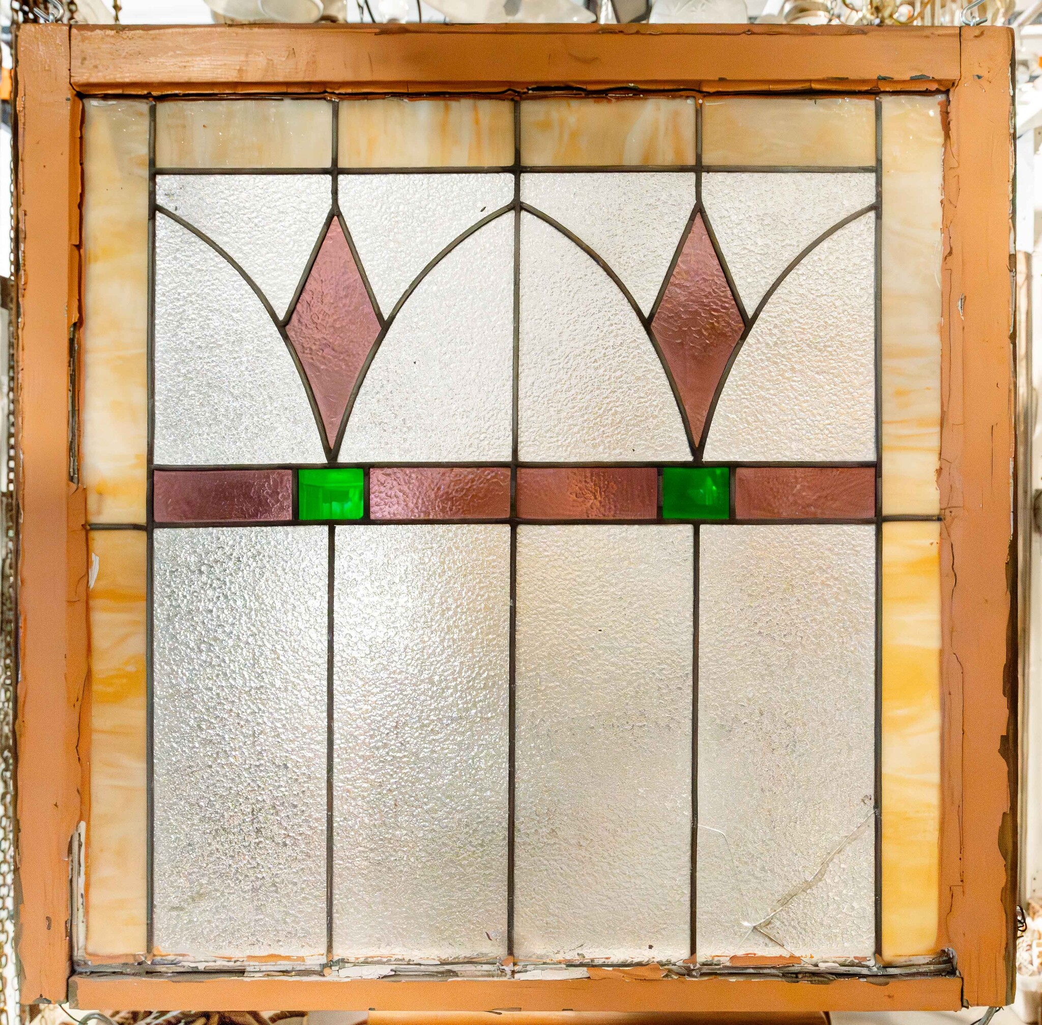 2 Dimond Stained Glass Window - Dead People's Stuff "Architectural ...