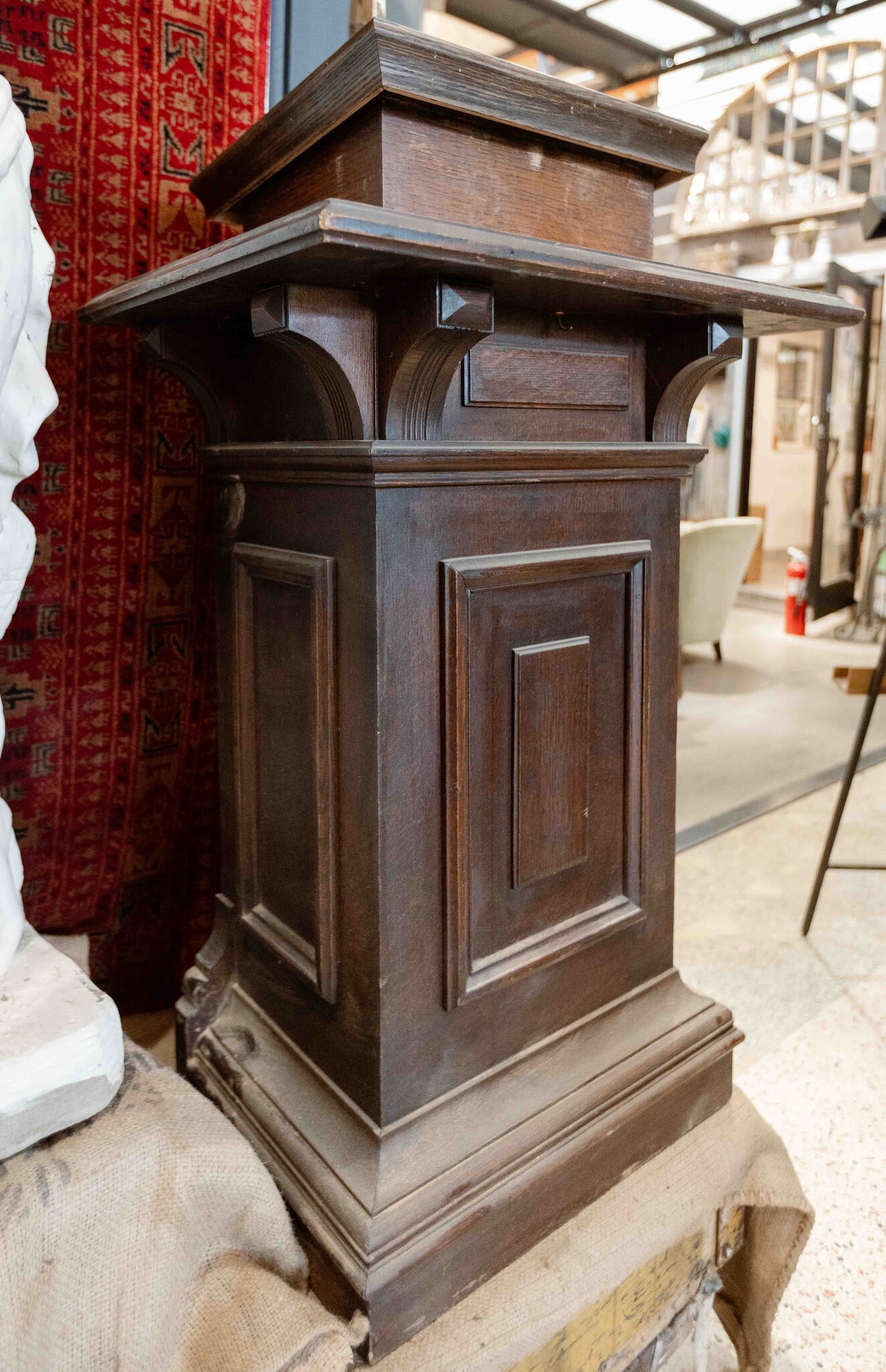 Antique Oak Podium - Dead People's Stuff "Architectural Antiques + Design"
