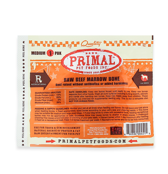 Primal Raw Beef Bone - Pet in the City