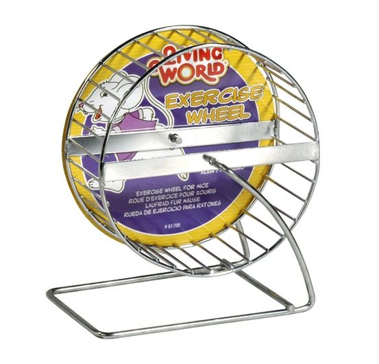 Living World Chrome Plated Mouse Wheel 5" - Pet in the City