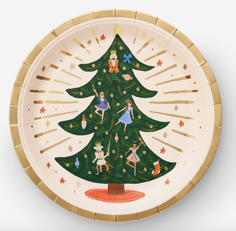 Rifle Paper Nutcracker Large Plates - The Kitchen Table