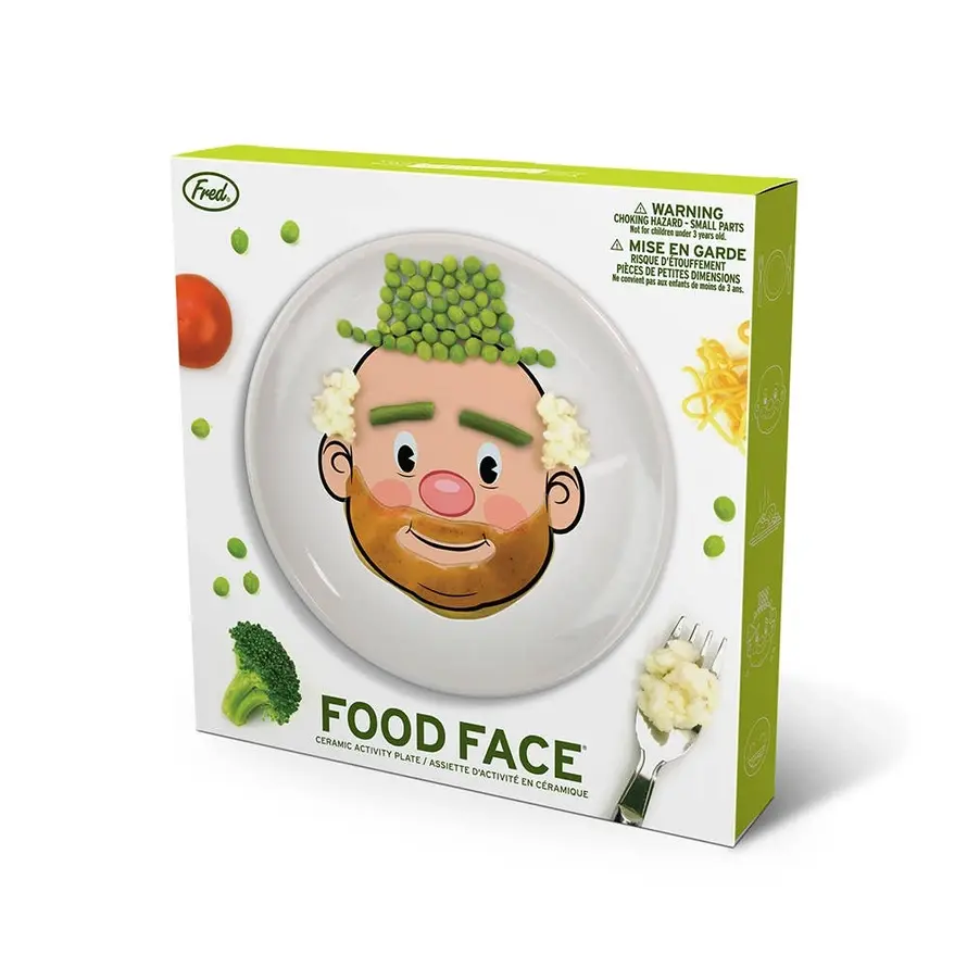 Food Face Dinner Plate - The Kitchen Table