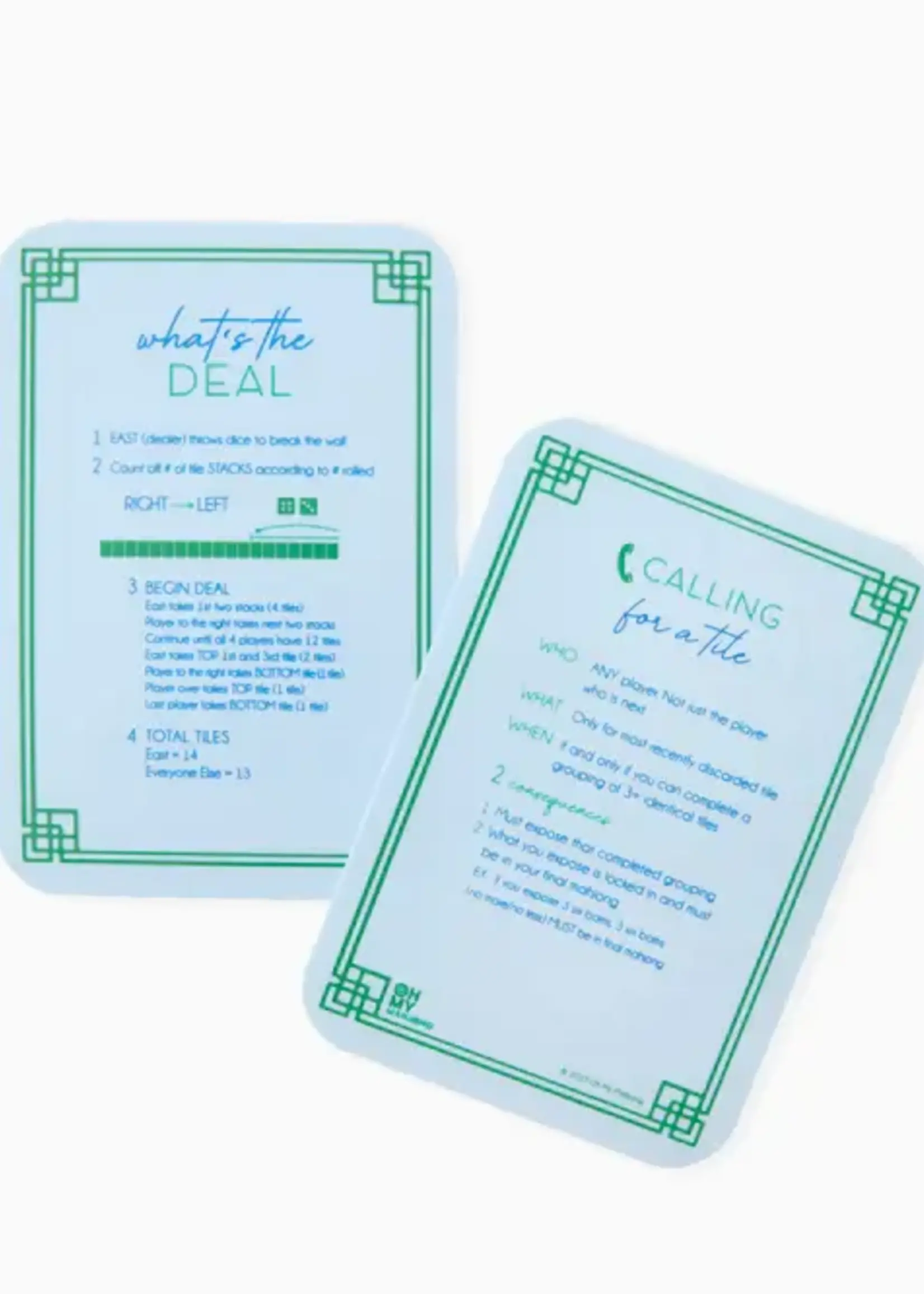 ohmymahjong Mahjong Shuffler : Light Blue - The Kitchen Table