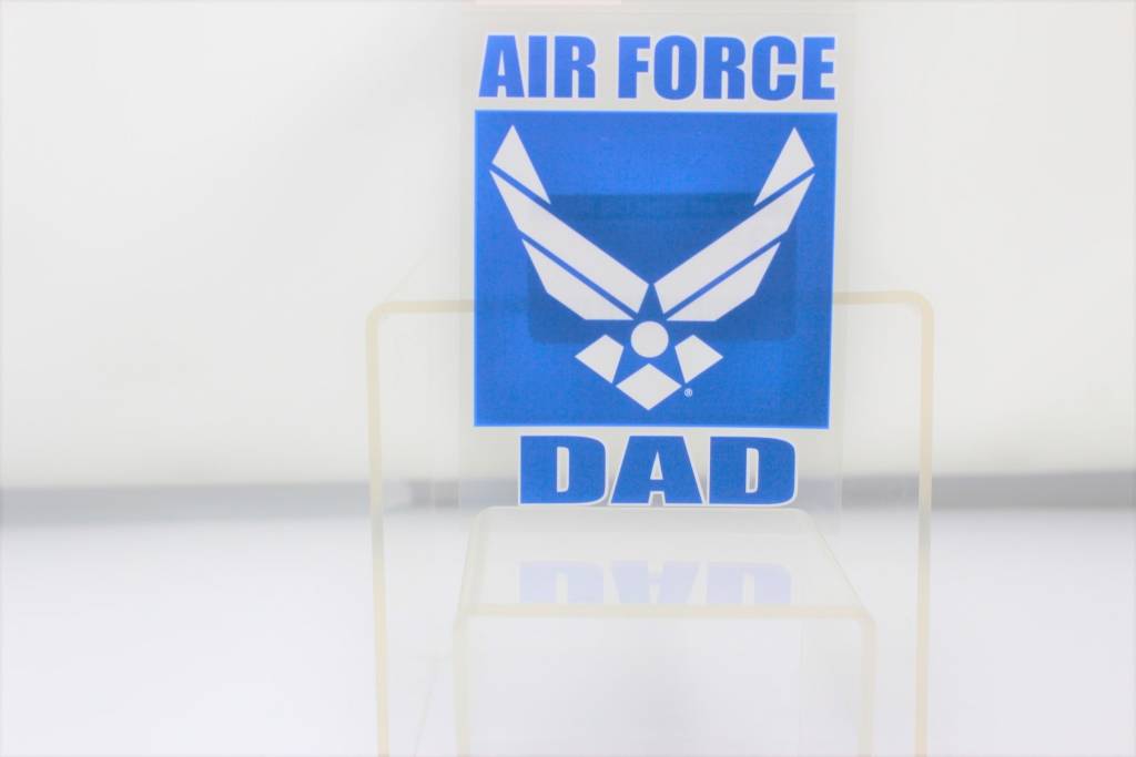 Air Force Dad 3.25x4.25" Decal - Stars & Stripes, The Flag Store