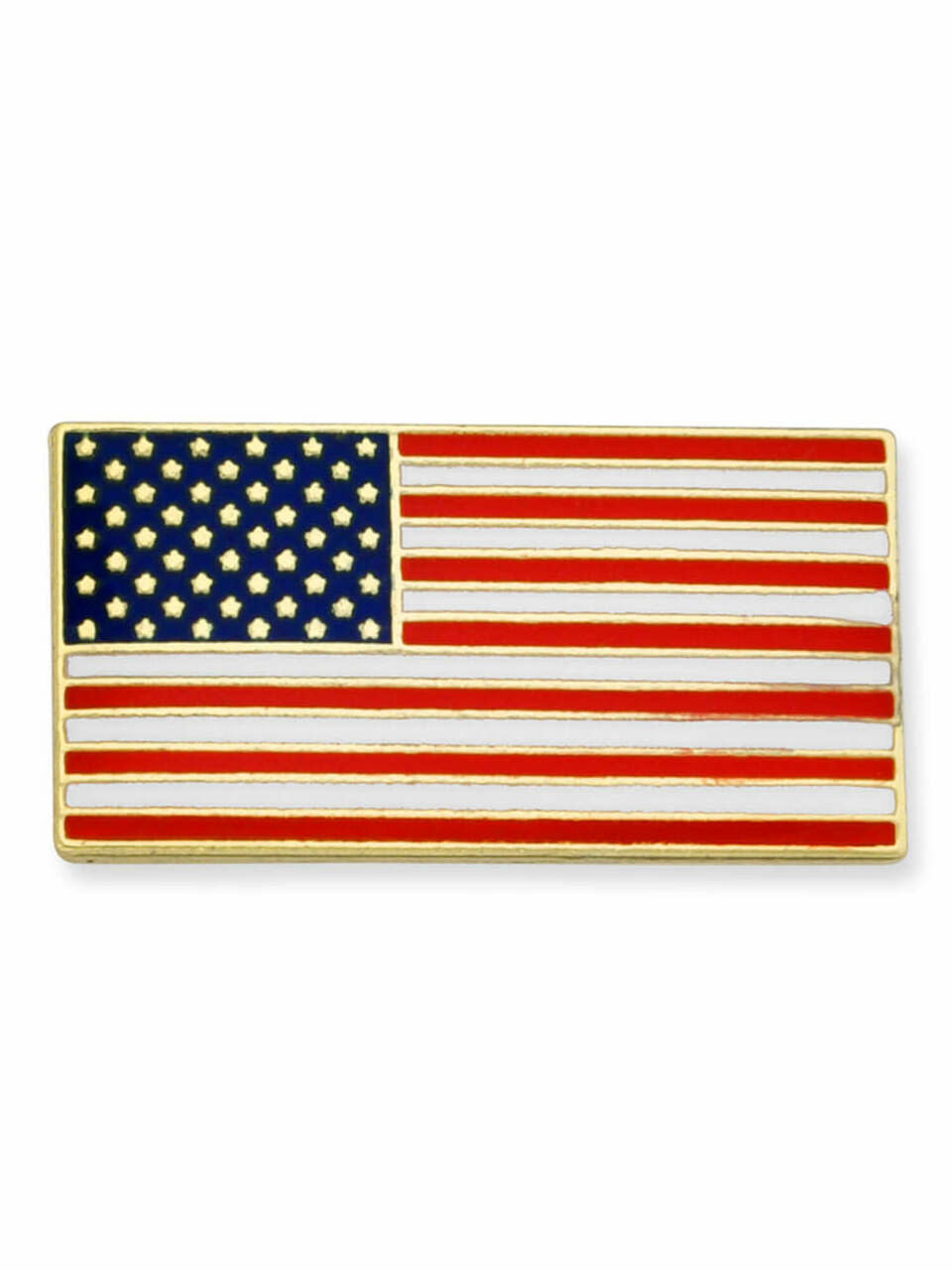 American Flag Rectangle Lapel Pin - Stars & Stripes, The Flag Store