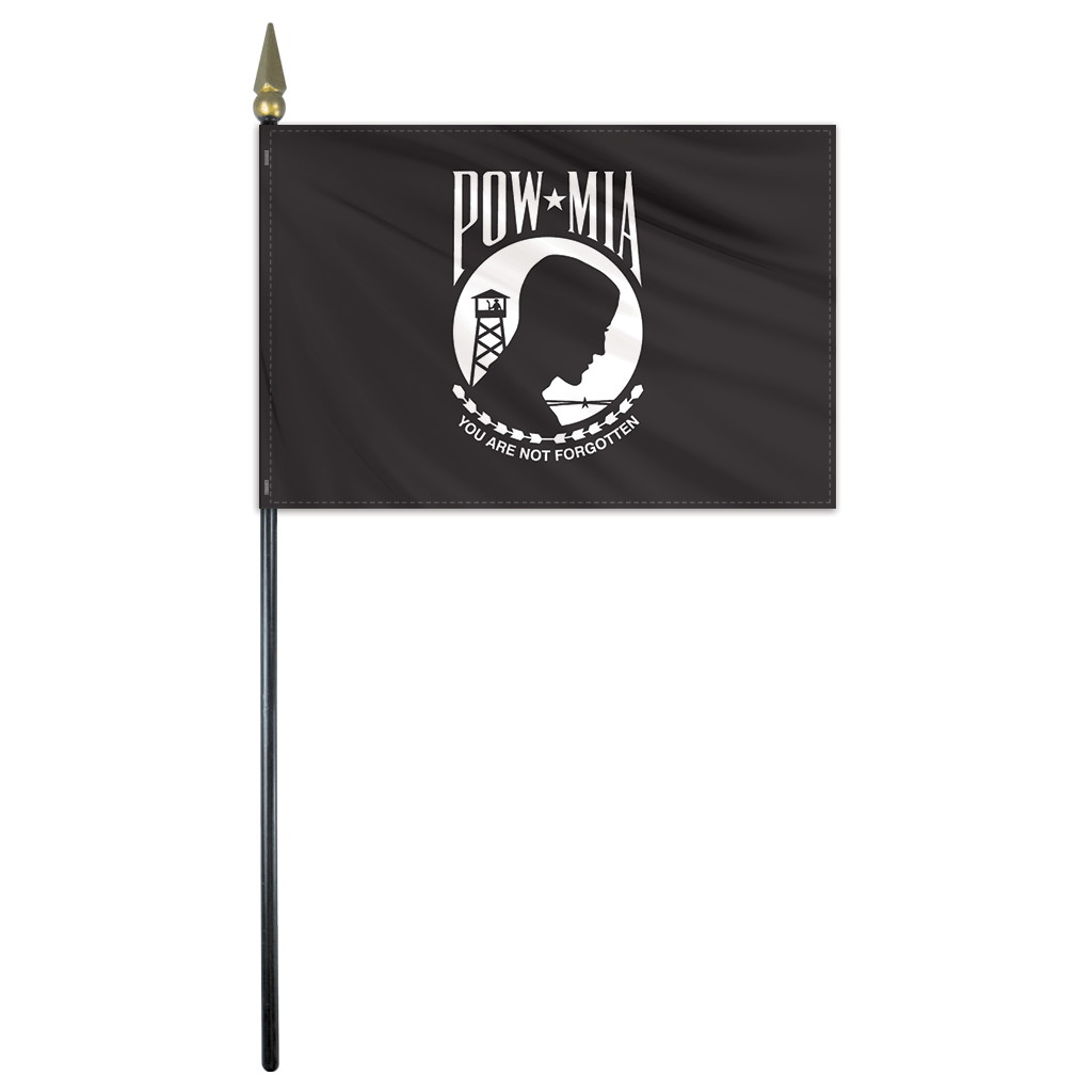 POW MIA Endura Poly Stick Flag - Stars & Stripes, The Flag Store