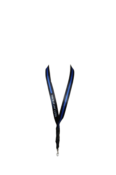 Lanyard - Thin Blue Line Classic - Stars & Stripes, The Flag Store