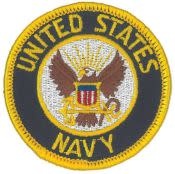 United States Navy Crest 3" Round Patch - Stars & Stripes, The Flag Store