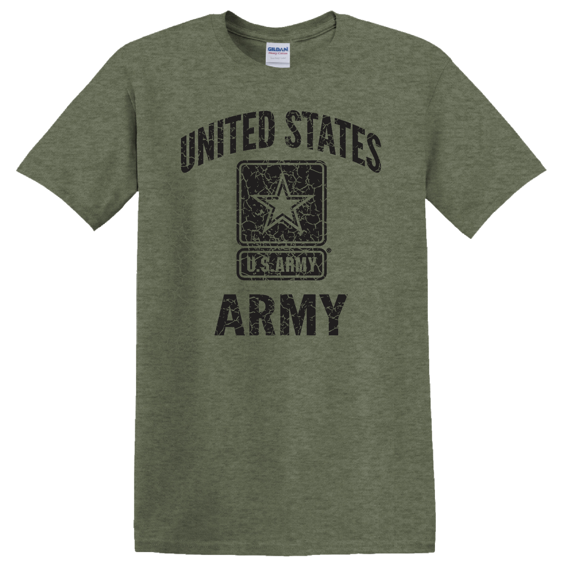 Army Distressed OD Green - Stars & Stripes, The Flag Store