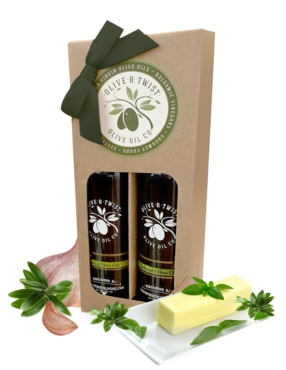 'Garlic 'n Butter Lover' Gift Set - Olive R Twist Olive Oil Co