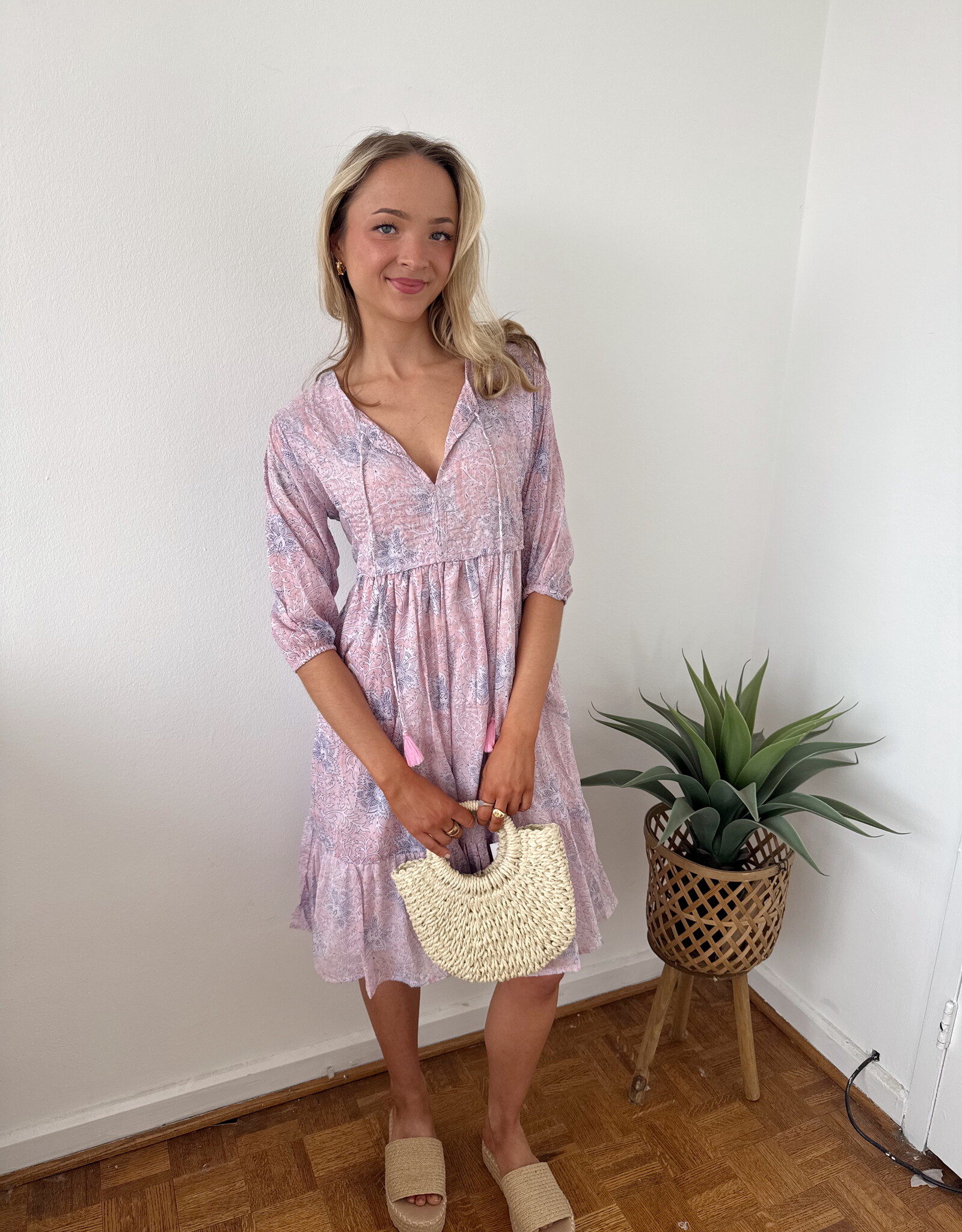 Calie Printed Mini Dress - Women’s Clothing | The Pink Turtle