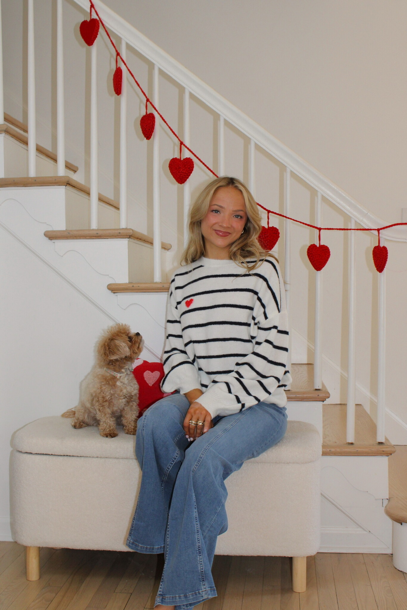 Jazz Striped Knit Sweater - Women’s Clothing | The Pink Turtle