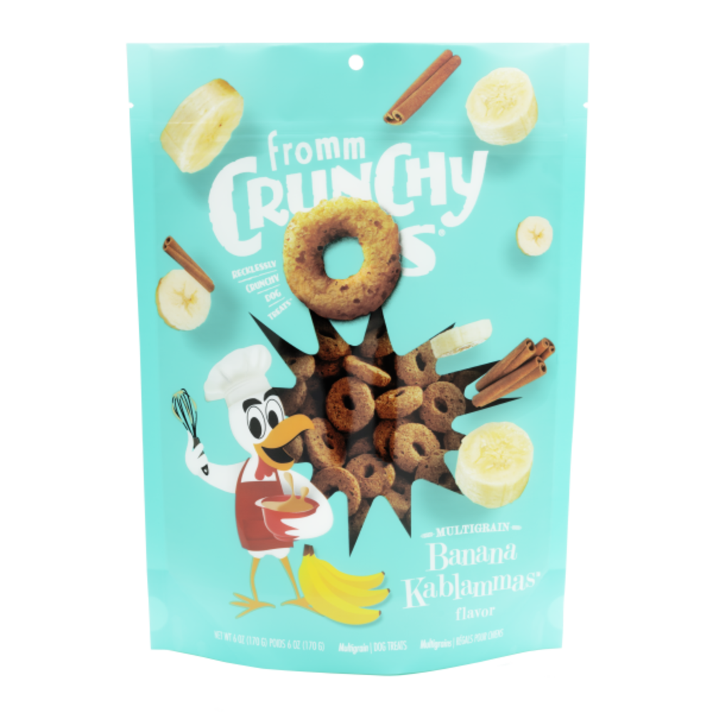 Fromm Crunchy O's GF Banana Kablammas Treats Dog 6 oz - Paw Street Market