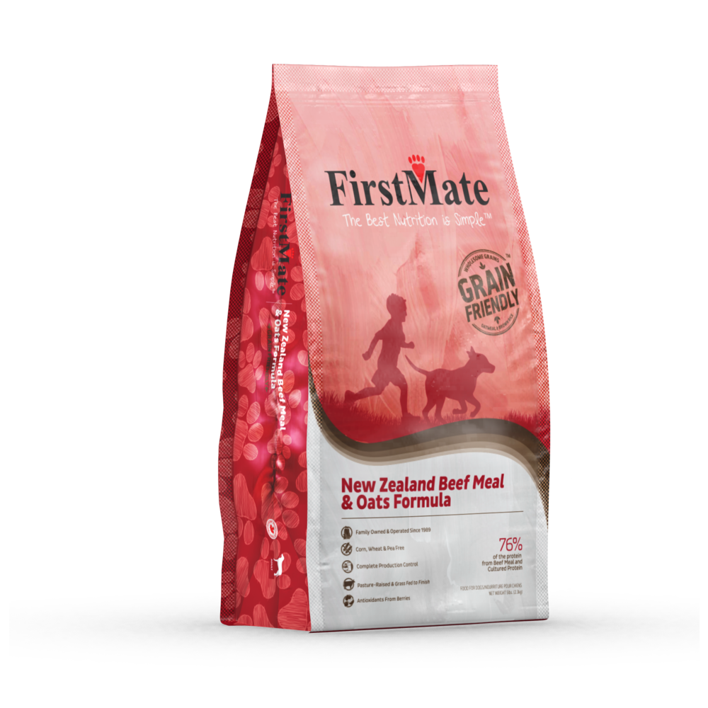 FirstMate Grain Friendly New Zealand Beef Meal & Oats Dog 25 lb - Paw ...