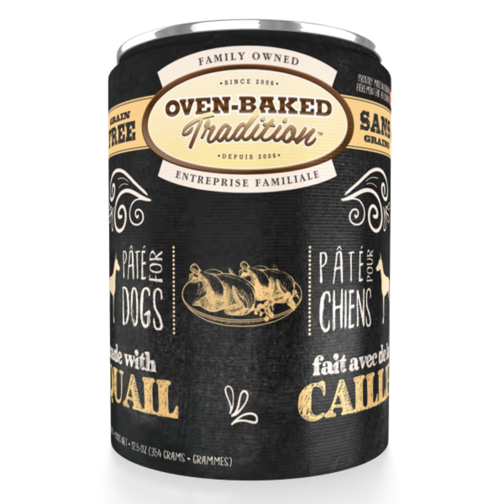 #Oven-Baked Tradition Dog Quail Pate 12.5oz(12) - Paw Street Market