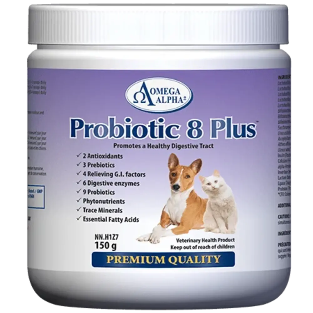 Omega Alpha Probiotic 8 Plus 150g - Paw Street Market
