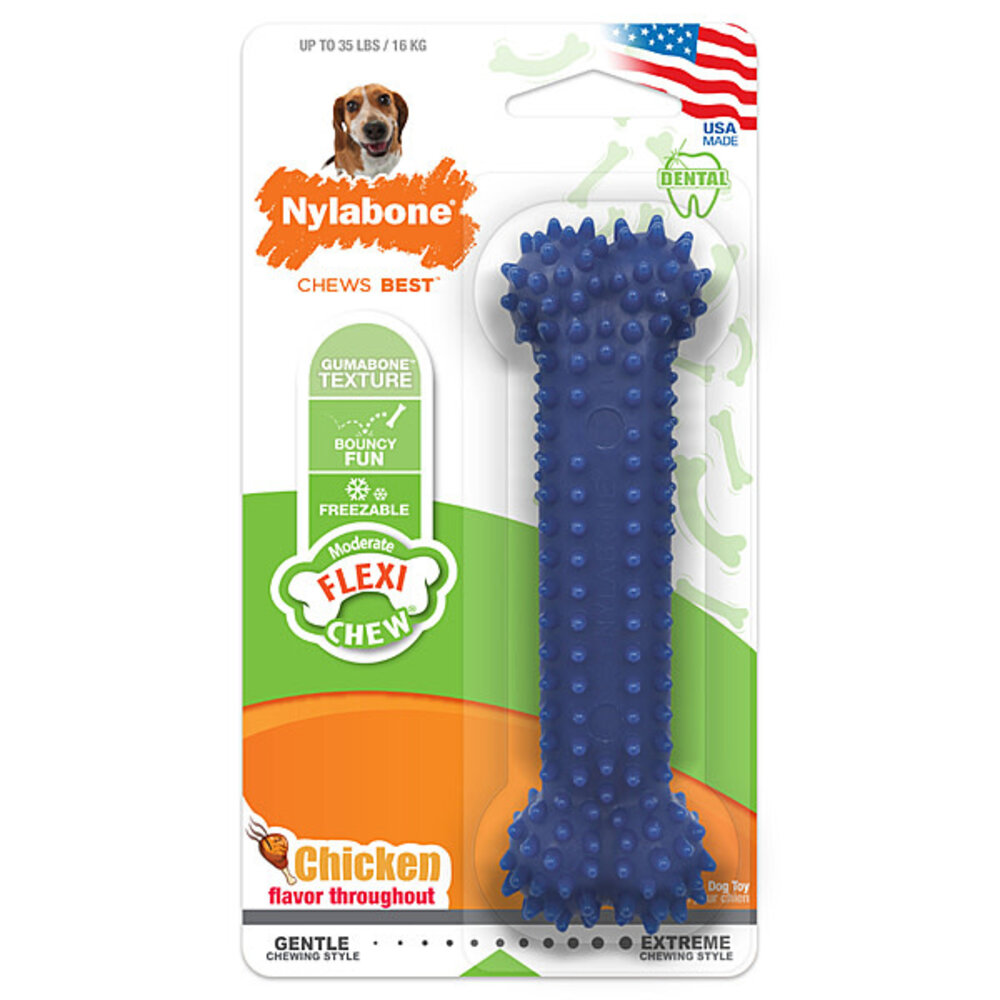 Nylabone Dental Chew Bone Orig Wolf - Paw Street Market
