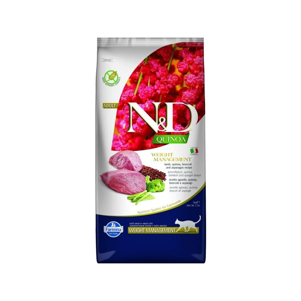 Farmina Cat Quinoa Weight Management Lamb 5kg - Paw Street Market